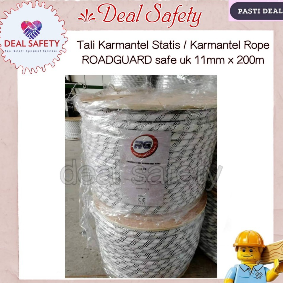 Jual Tali Karmantel Statis / Karmantel Rope ROADGUARD safe uk 11mm x ...