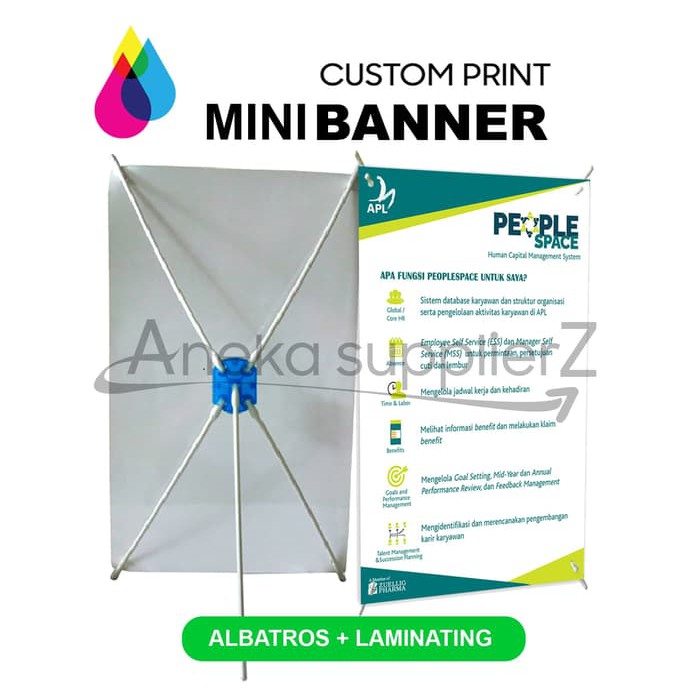 Jual Mini Banner 40x25 cm (Albatross +Laminating) | Shopee Indonesia