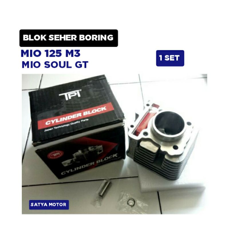 Jual Blok Seher Boring Mio Soul Gt - Mio 125 M3 / 1 Set / Merk TPI | Shopee Indonesia