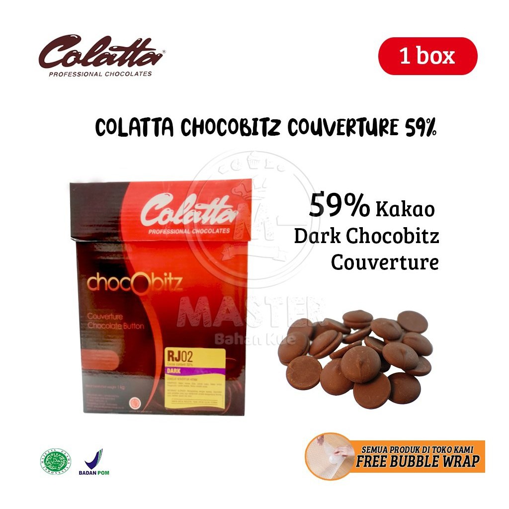 Jual Colatta Chocobitz Dark Couverture Coklat [1 Box] | Shopee Indonesia