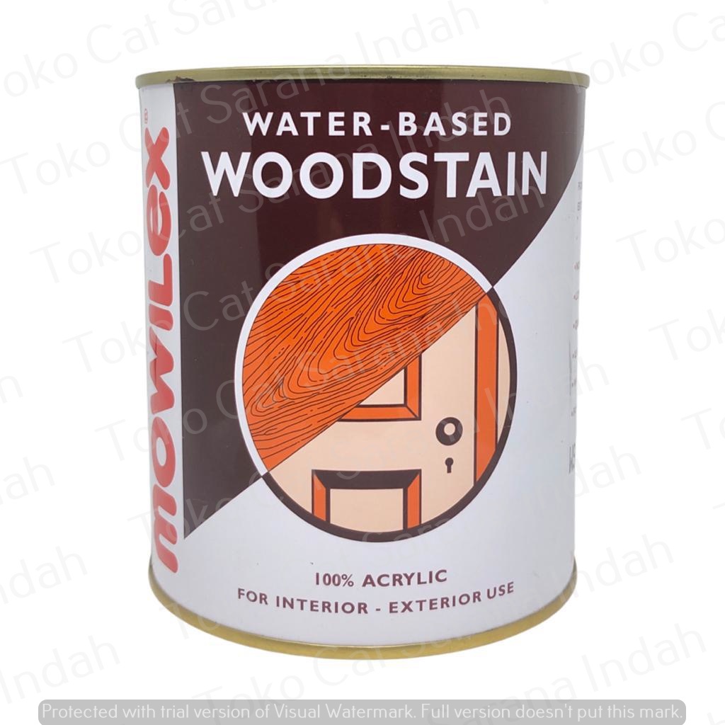 Jual MOWILEX Woodstain Water-Based Cat Kayu 1 KG PLITUR CAT KAYU Air ...