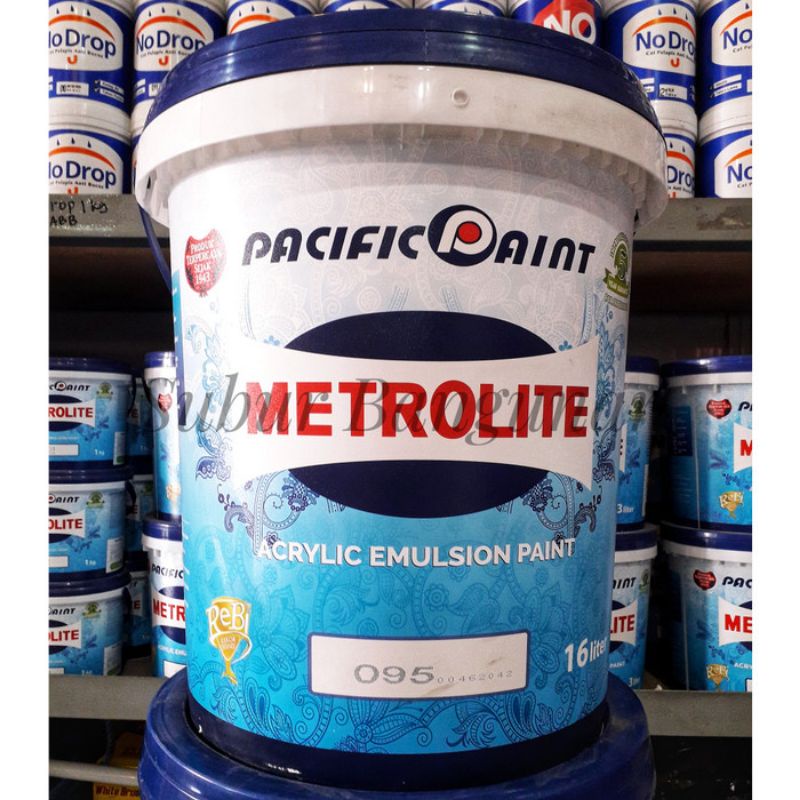 Jual Cat Tembok Metrolite Putih Pail 16 Liter | Shopee Indonesia