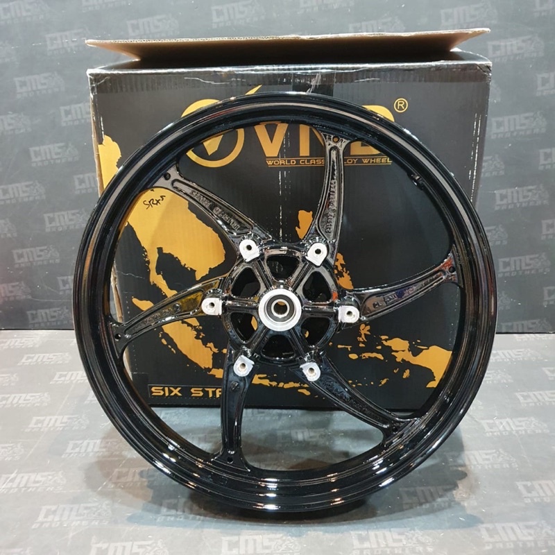 Jual Velg Velek Racing VND Six Star Ring 17 Ninja RR Hitam | Shopee ...