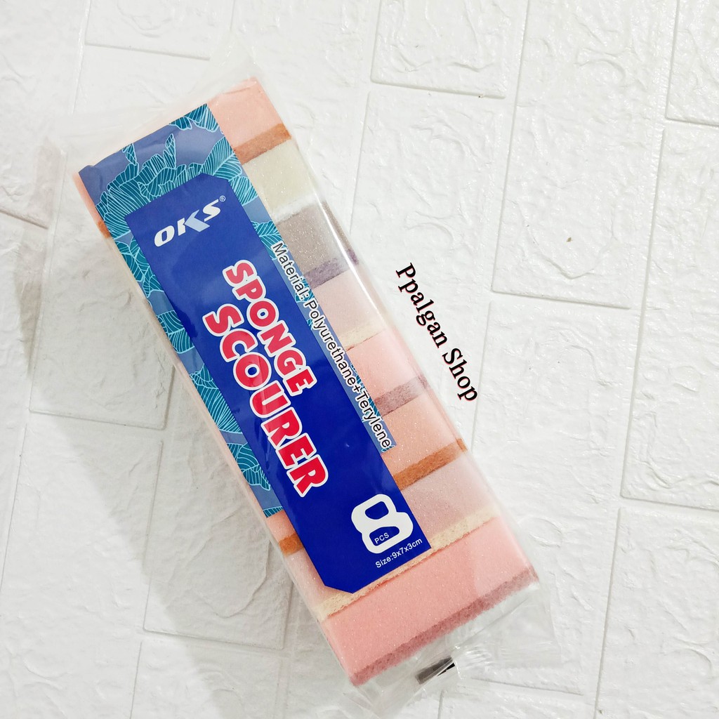 Jual MR DIY Sponge spons cuci piring isi 8 isi 10 scouring pad tahan ...