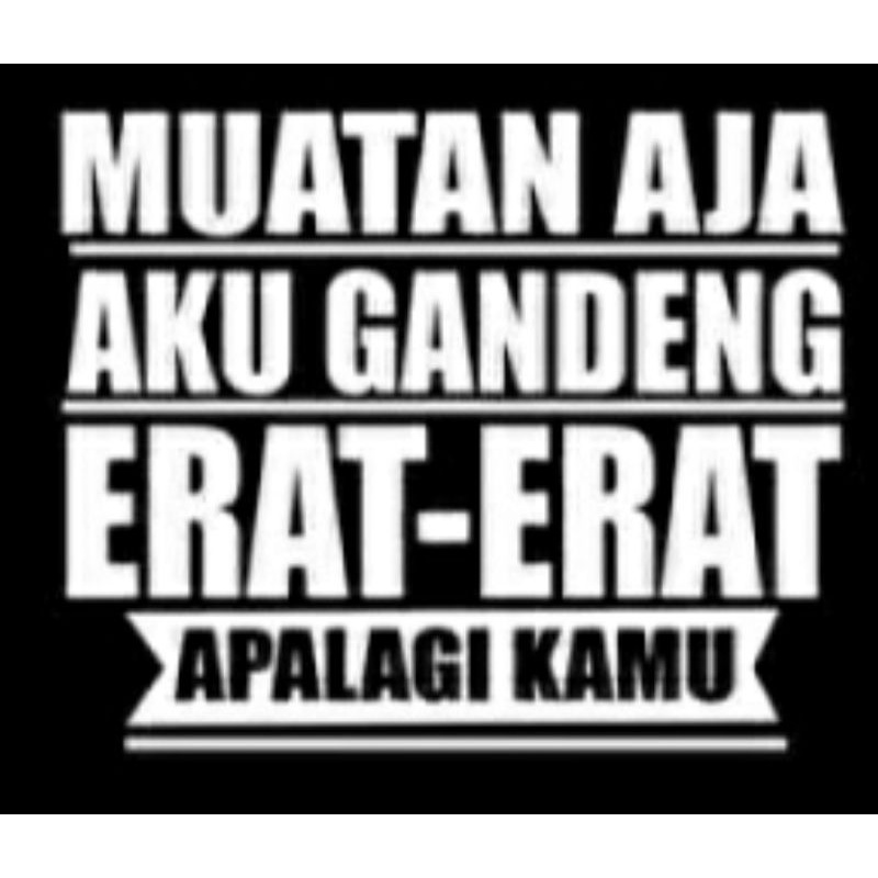 Jual stiker cutting sticker kata2 buat di kaca,kepet,mobil truck,pick ...