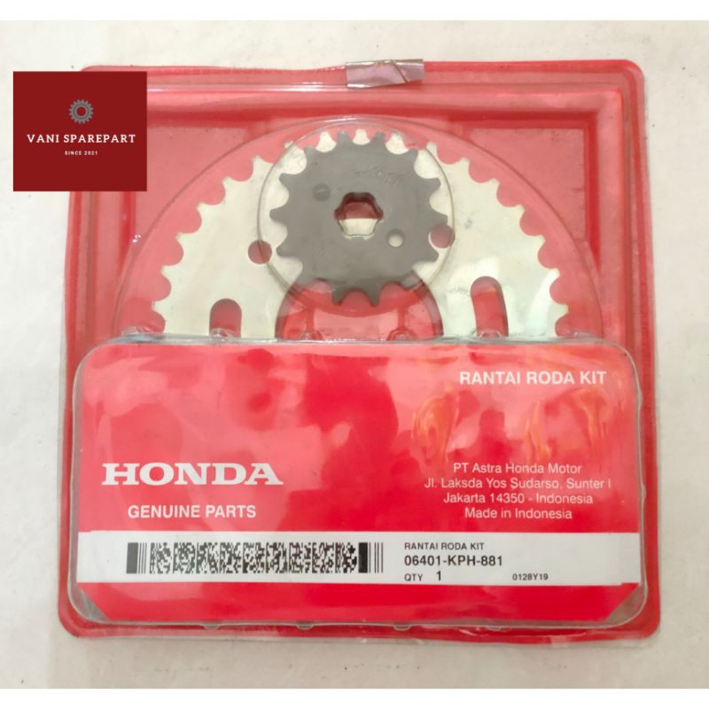 Jual Ger Set Ger Gir Gear Depan Belakang Rantai Set Karisma Supra X 125 KPH Original Honda Ahm ...