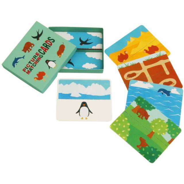 Jual Picture Matching Cards (Animal Homes) Papercraft | Shopee Indonesia