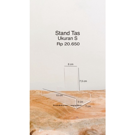 Jual STAND AKRILIK HANTARAN TAS | Shopee Indonesia