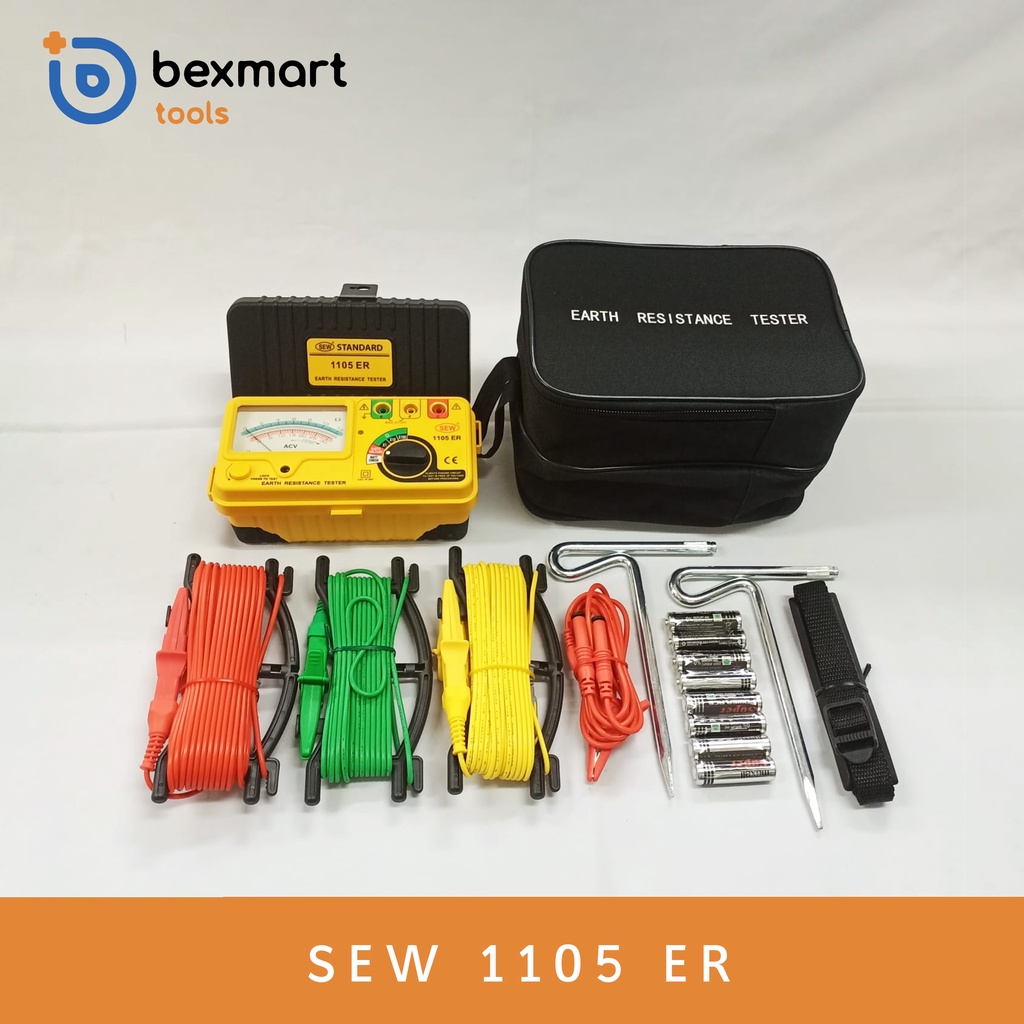 Jual SEW 1105ER Analog Earth Ground Resistance Tester/Grounding tester ...