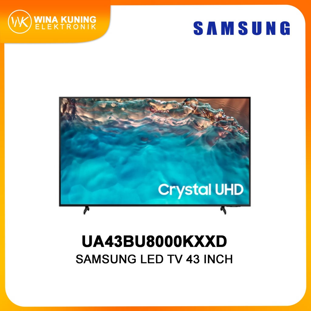 Jual SAMSUNG 43 Inch Crystal UHD 4K Smart TV UA43BU8000KXXD | Shopee Indonesia