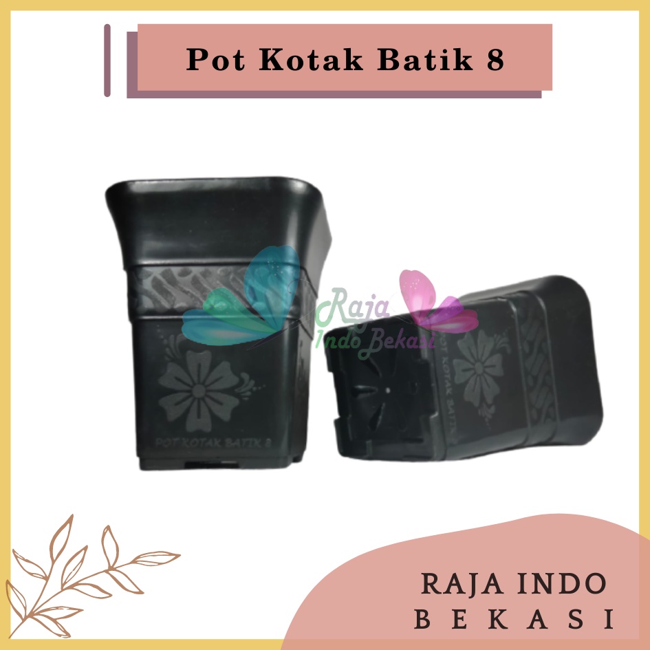 Jual Pot Kotak Sofi Batik 8 Cm Hitam Tebal Pot Kaktus Mirip Juos Juoss ...