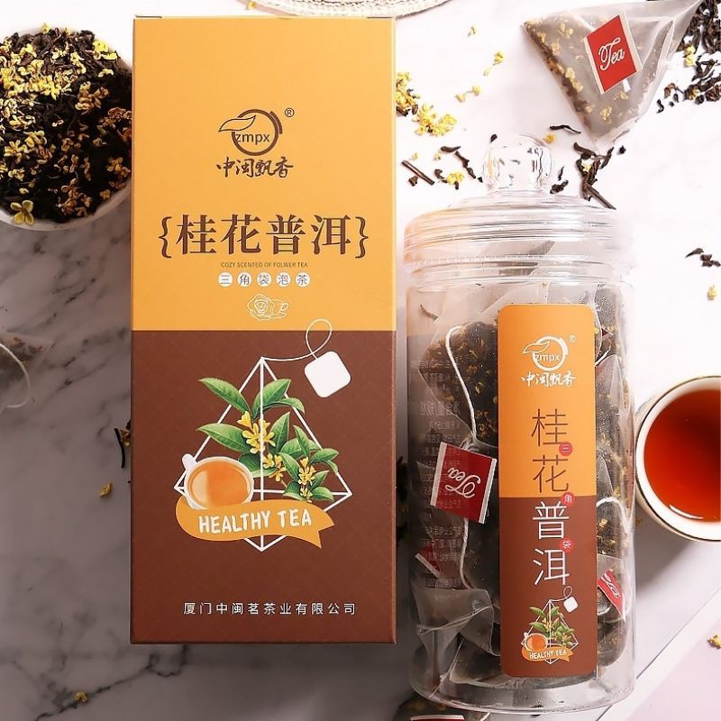 Jual Teh Pu Er / Pu-erh tea chinese / Osmanthus Pu er (桂花普洱) | Shopee ...