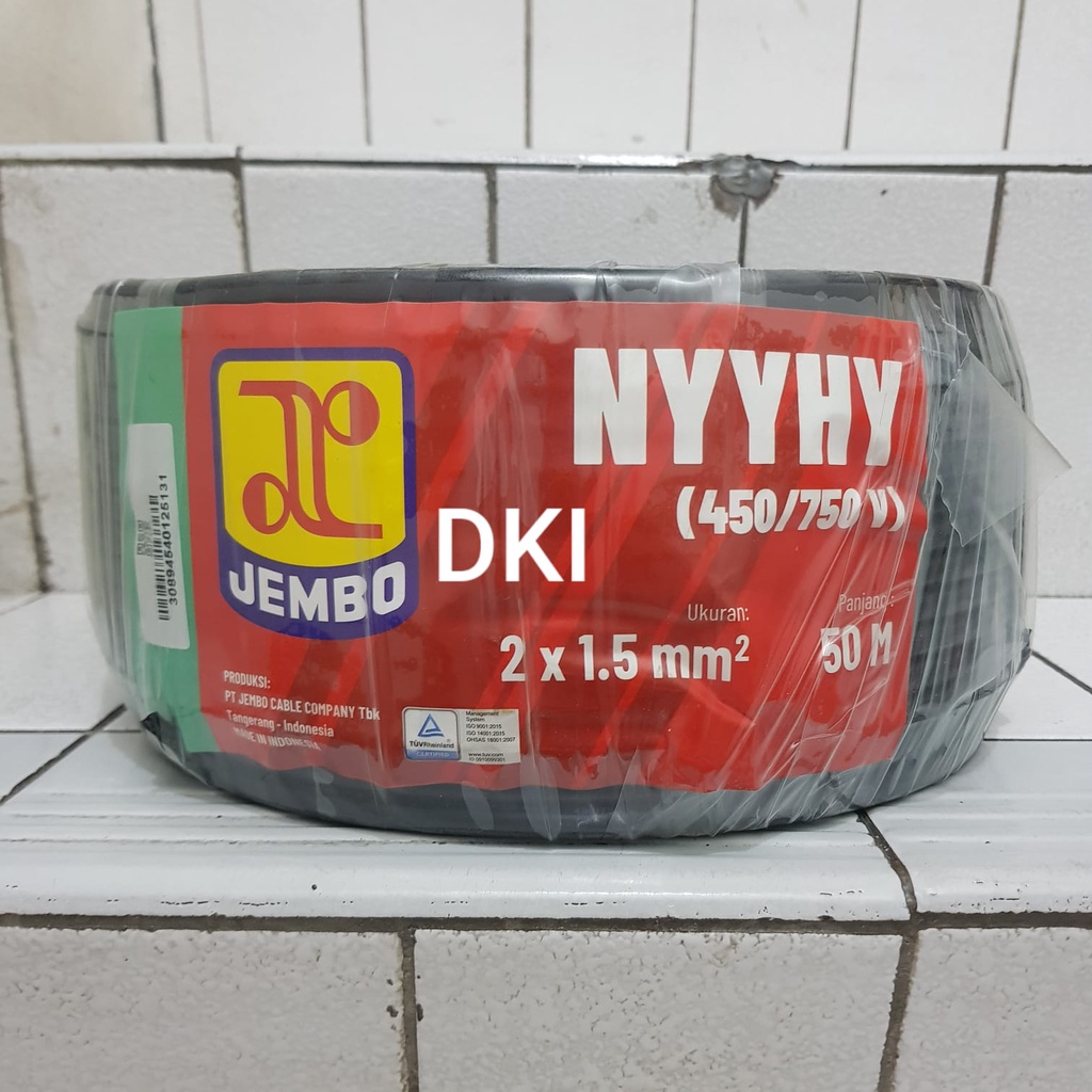 Jual Kabel JEMBO NYYHY 2 X 1.5 mm 50 meter | Shopee Indonesia
