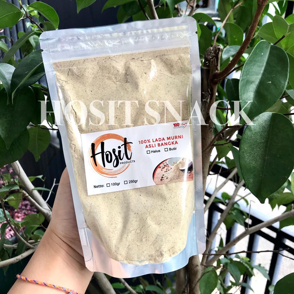 Jual Lada Bangka Halus 100% Murni Super Cap HOSIT Asli Bangka 250gr ...