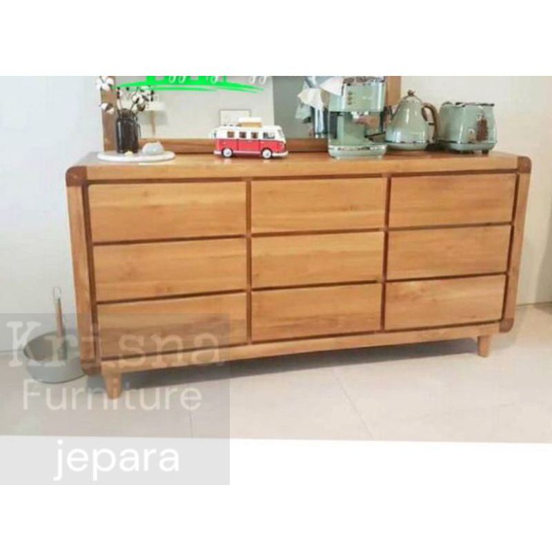 Jual BUFFET KAYU JATI MINIMALIS/FURNITURE JEPARA MEUBEL | Shopee Indonesia