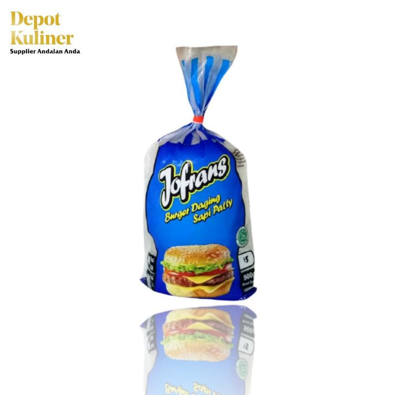 Jual Jofrans Daging Burger Sapi Beef Patties Jofrans 900 Gr isi 15 ...