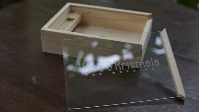 Jual Box kotak kayu album 4R sliding akrilik free grafir | Shopee Indonesia