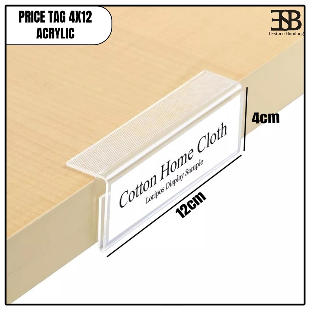 Jual Label Display Harga Acrylic / Akrilik Product Price Tag / Tag Card ...