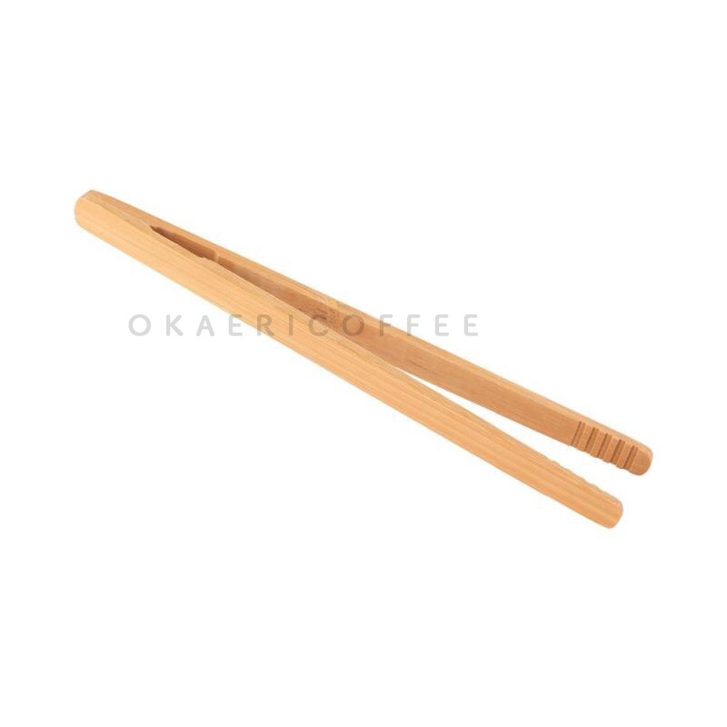 Jual Bamboo Mini Food Tongs 18cm / Capit Penjepit Spatula Kecil Bambu ...