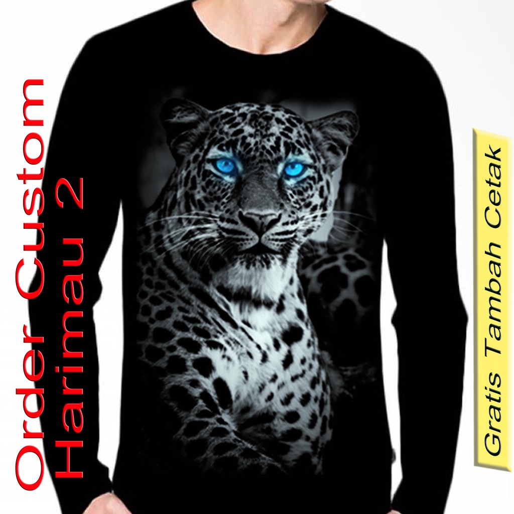 Jual Kaos Lengan Panjang Gambar Binatang Harimau Macan Tiger Baju ... Jual Kaos Lengan Panjang Gambar Binatang Harimau Macan Tiger Baju ...