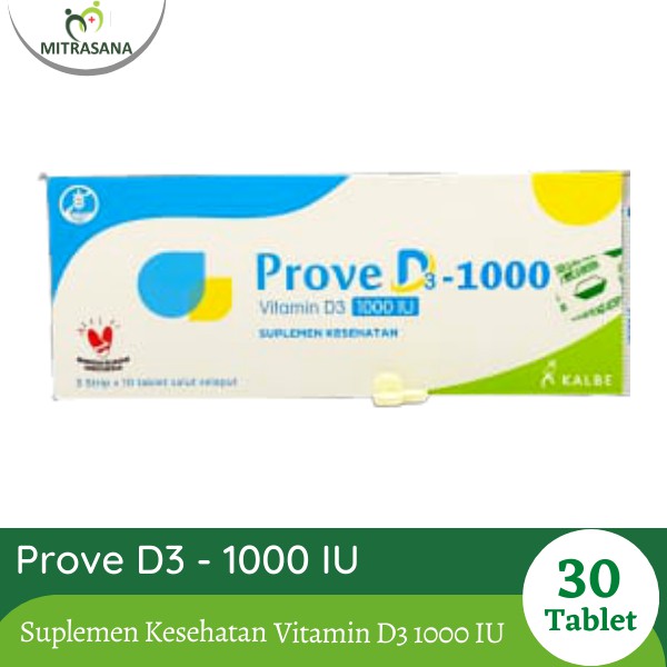 Jual Prove D3-1000 IU 30 Tablet - Vitamin D3 | Shopee Indonesia