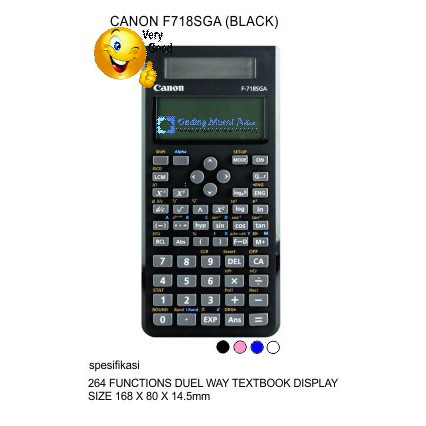 Jual Kalkulator Sains Function Scientific Canon F-718 S Series | Shopee ...