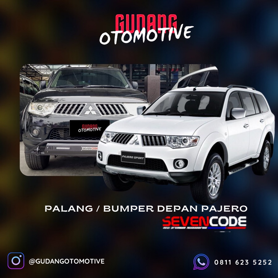 Jual PALANG MOBIL TANDUK DEPAN SEVENCODE PAJERO LAMA MODEL COBRA PLUS ...