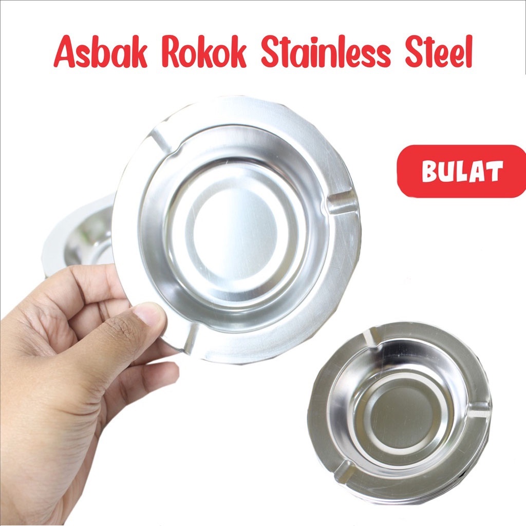 Jual Asbak Stainless Asbak Bulat Kotak Stainless Asbak Bulat Kotak ...