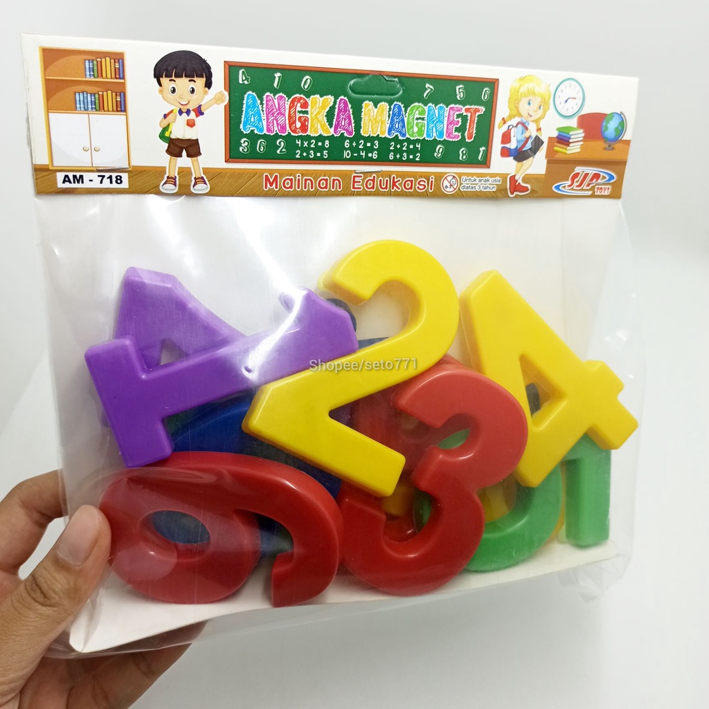 Jual JUMBO Magnetik 7.5cm Puzzle Kulkas Alphabet Huruf Angka Besar ...