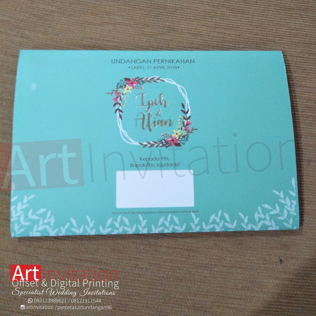 Jual Undangan Pernikahan Soft Cover Full Color/Undangan Murah Depok ...