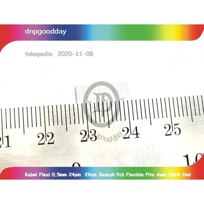 Jual Kabel Flexi 0,5Mm 24Pin 29Cm Searah Pcb Flexible Pita Awm Optik Dvd Dnpgood11 Kualitas Baik ...