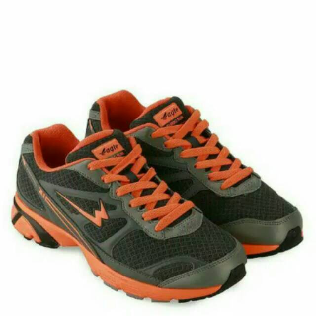 Jual Sepatu EAGLE ECOLIGHT dk,grey/orange ( ORIGINAL) | Shopee Indonesia