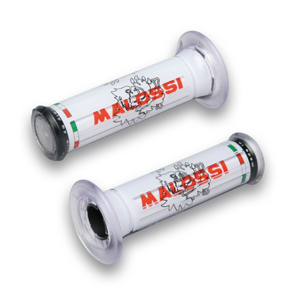 Jual MALOSSI White Grips with Malossi Tribal logo (Ø 30 mod. with side ...