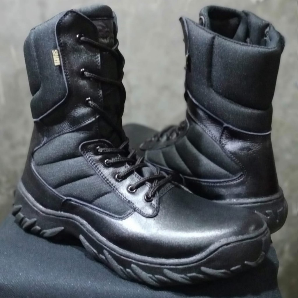 Jual Sepatu PDL Kulit Asli Sepatu PDL Tni Polri Security Satpam Sepatu ...