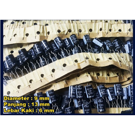 Jual ELKO 470UF 16V ELCO 470 UF 16V 470UF16V BAGUS | Shopee Indonesia