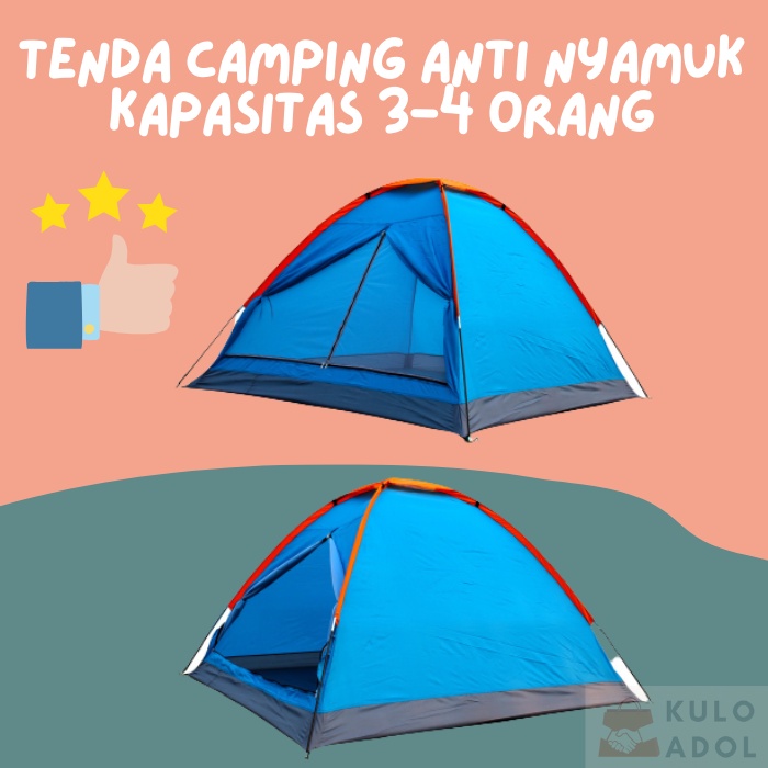 Jual Tenda Camping Single Layer Tenda Kemping Kemah Anak Dome 3-4 Orang ...