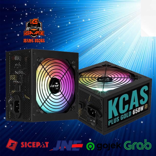 Jual Aerocool KCAS 650W ARGB Fan - 650Watt 80+ Plus Gold Flat Power Supply TOP | Shopee Indonesia