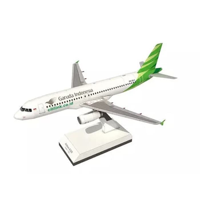 Jual DIY Miniatur Papercraft Pesawat Airbus A320 Garuda Indonesia ...