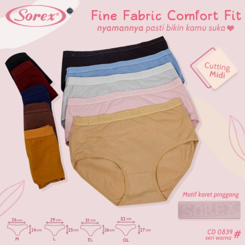 Jual 3 PCS CD Sorex Celana Dalam Polyster berkualitas Strech 0839 | Shopee Indonesia
