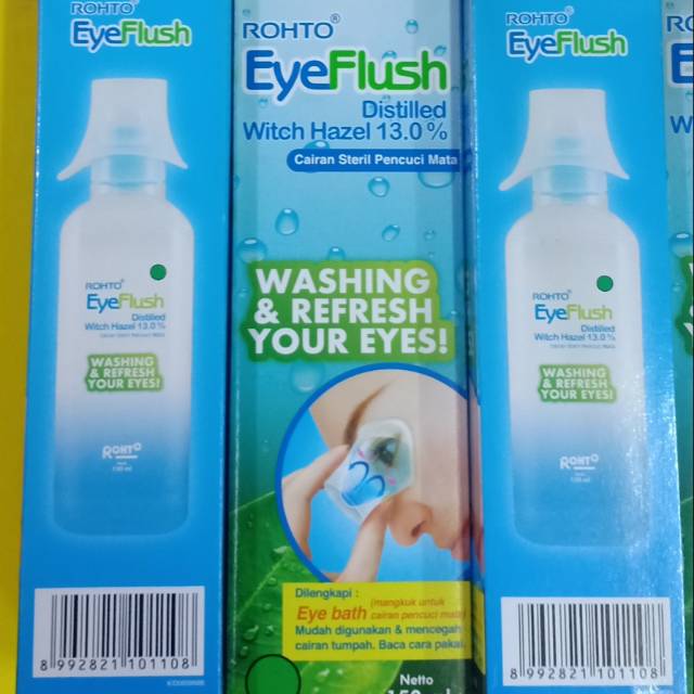 Jual ROHTO EYE FLUSH Cairan Steril Pencuci Mata ( WASHING & REFRESH ...