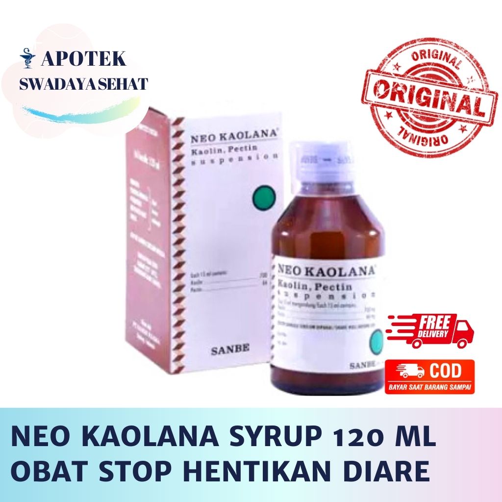 Jual NEO KAOLANA Syrup 120 ML - Kaolin Pectin Obat Hentikan Stop Anti ...