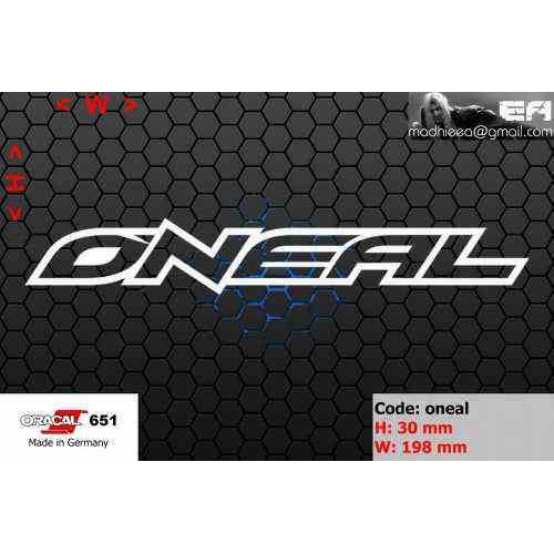 Jual ea cutting sticker / decal Code: oneal ( sponsor logo ) | Shopee ...