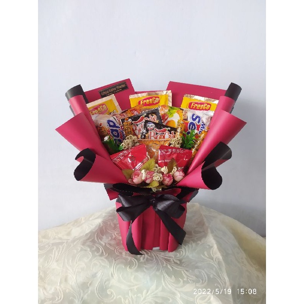 Jual box buket / buket vas / buket snack / buket kosong dan bunga ...