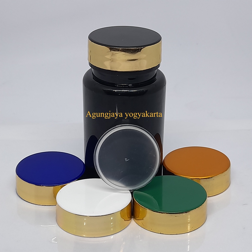 Jual Botol Obat 100 ml Hitam Tutup Hitam | Shopee Indonesia