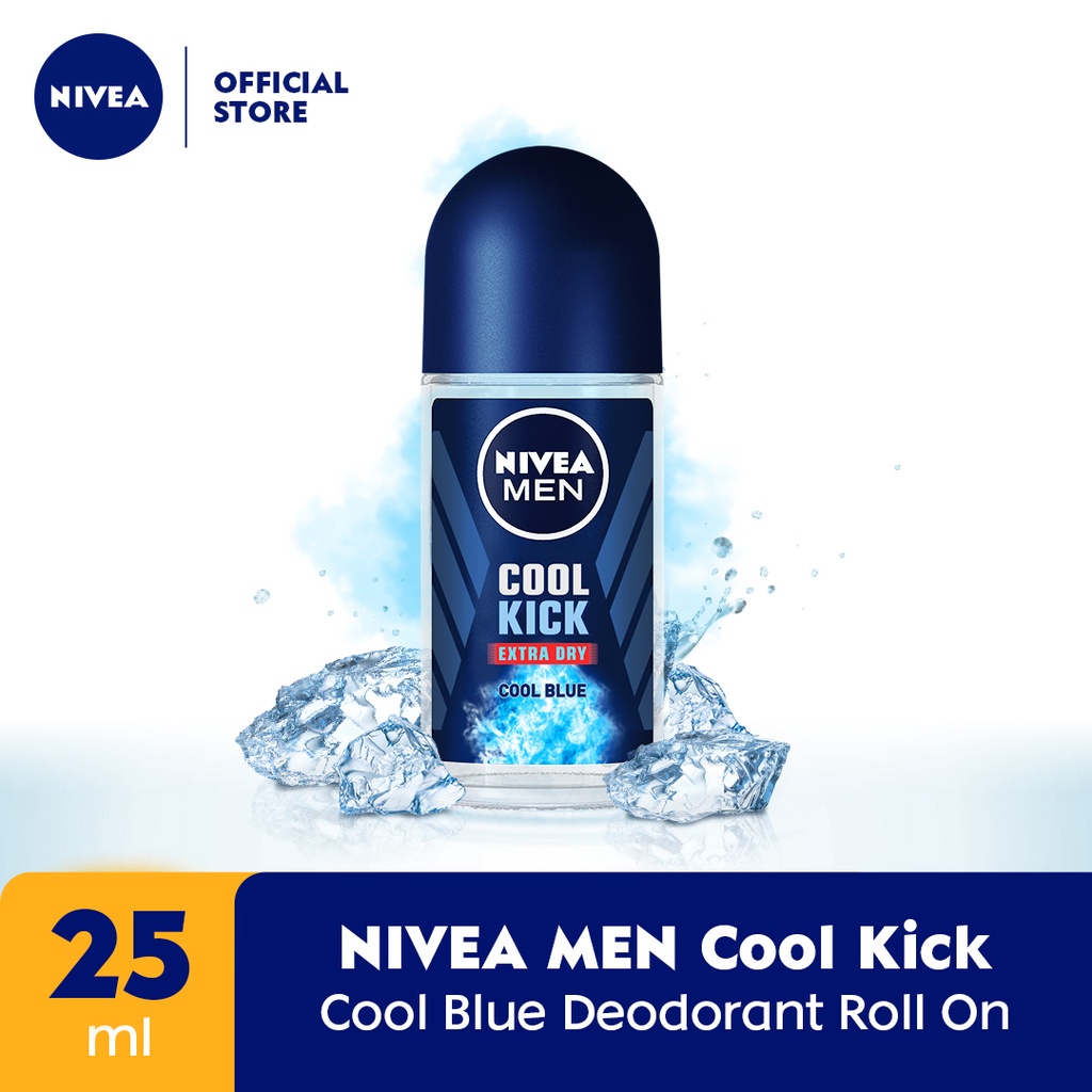 Jual NIVEA MEN Deodorant Roll On Cool Kick 25ml - Segar & perlindungan ...
