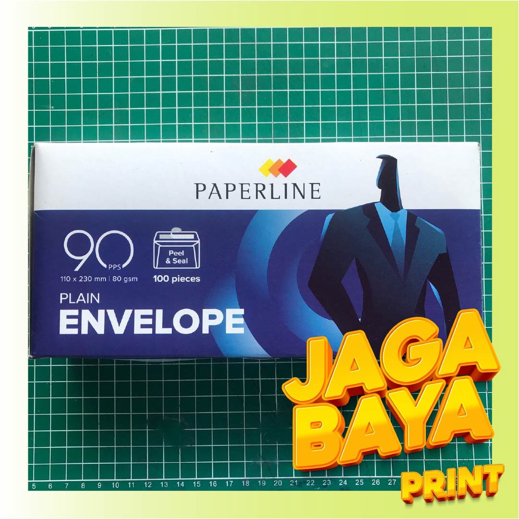Jual [1 PAK] PAPERLINE Amplop Putih Besar/ Panjang 90 pps isi 100 ( 110 ...