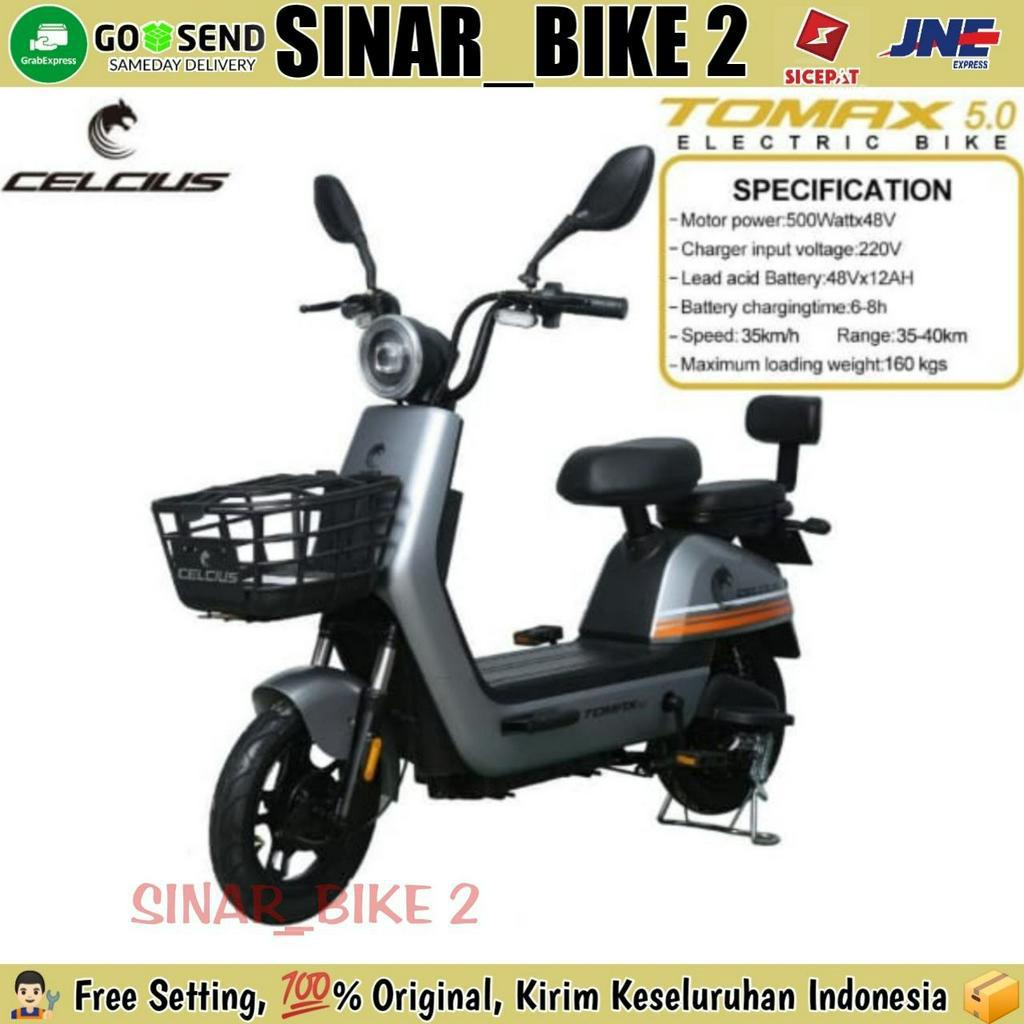 Jual Sepeda Motor Listrik CELCIUS TOMAX 2.0 NEW & TOMAX X5 NEW Electric ...