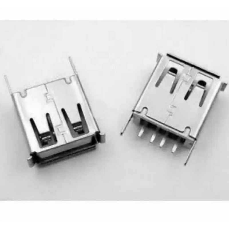 Jual Soket Konektor USB 2.0 Type A Female PCB Mounting Lurus | Shopee ...
