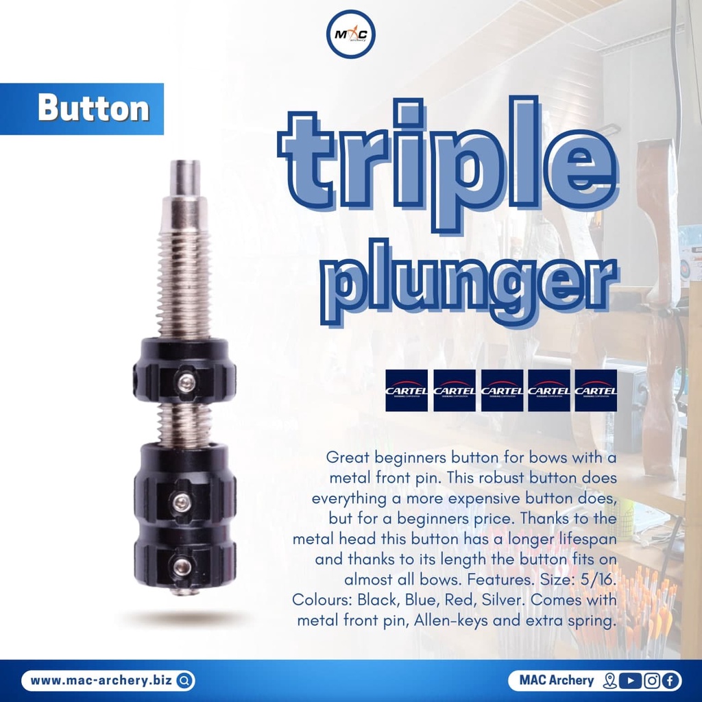 Jual PLUNGER TRIPLE CARTEL BUTTON | Shopee Indonesia