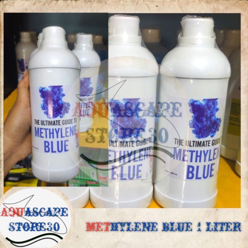 Jual methylene blue plus vit C 1 liter / methylene blue / obat biru ikan / obat ikan / obat biru ...
